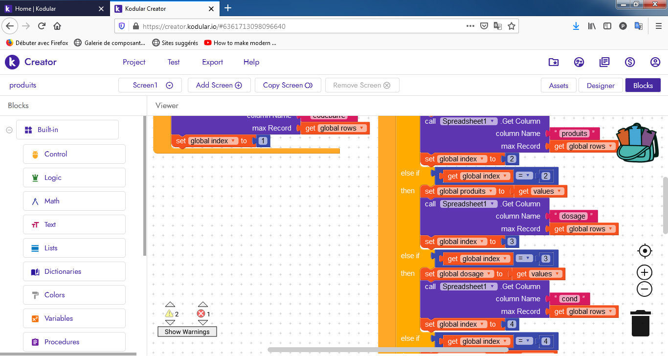 Screen with colin tree textview - Discuss - Kodular Community