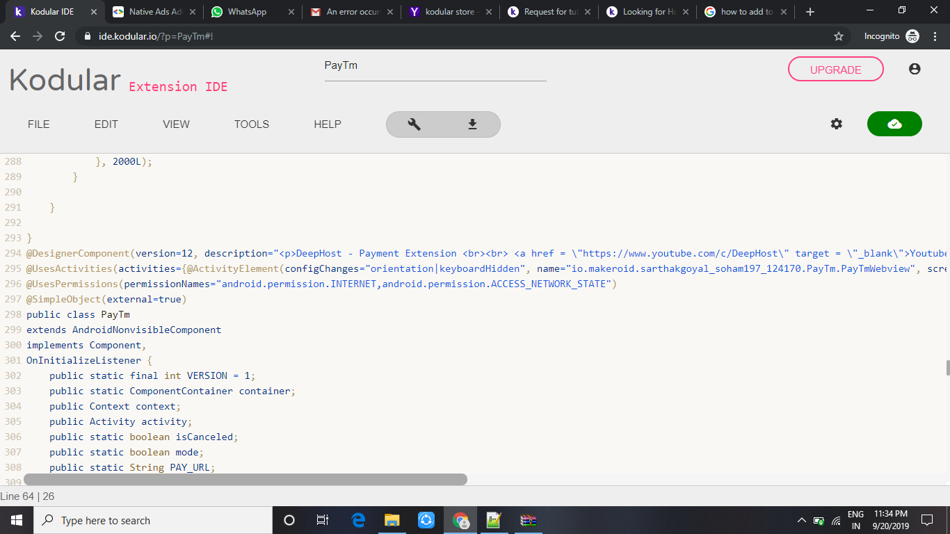 Problem In Extension Developing - Extensions IDE - Kodular Community