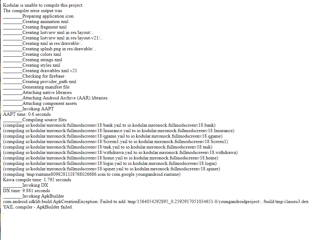Why this runtime error - Discuss - Kodular Community