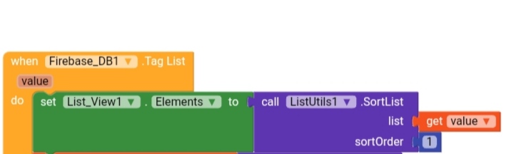 Get firebase tags alphabetically - Discuss - Kodular Community