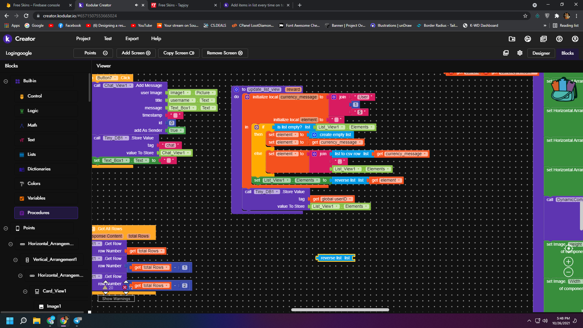 Add items in list every time on top - Page 2 - Discuss - Kodular Community