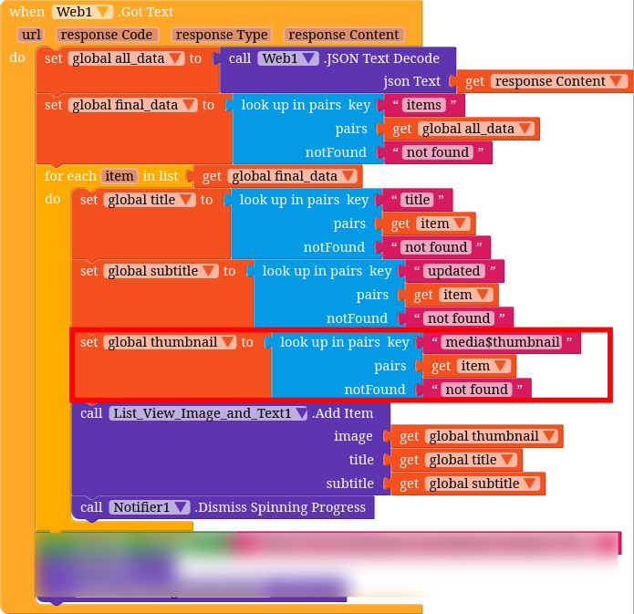 Parse image from blogger json API - Discuss - Kodular Community