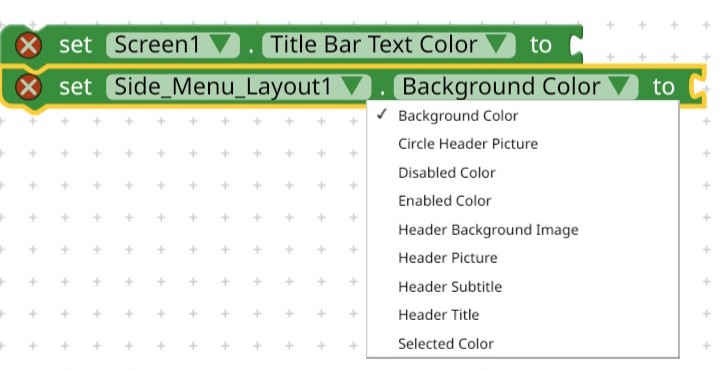 Side Menu Layout Header Title Text Color? - Discuss - Kodular Community