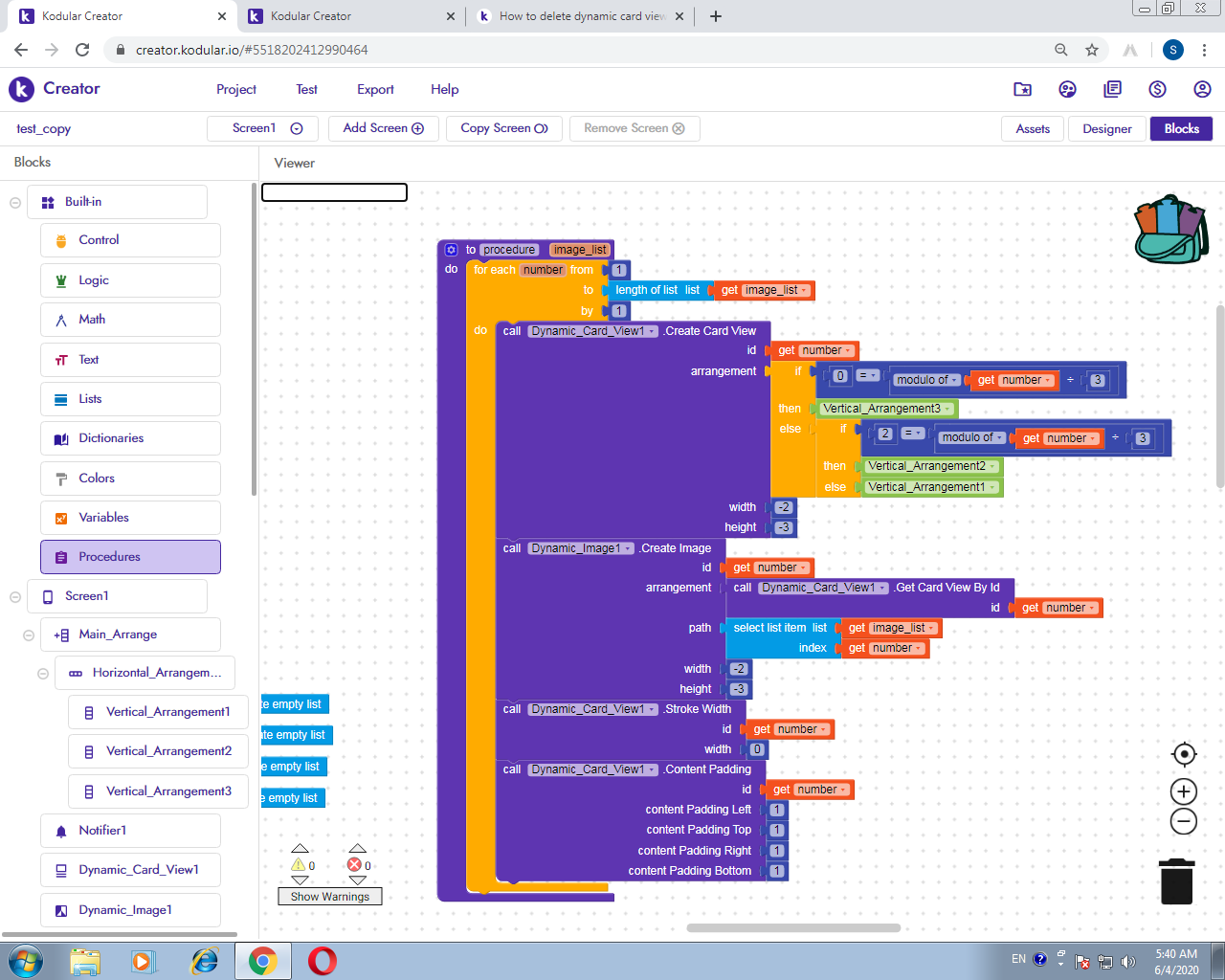 How to delete dynamic card views at once? - Discuss - Kodular Community