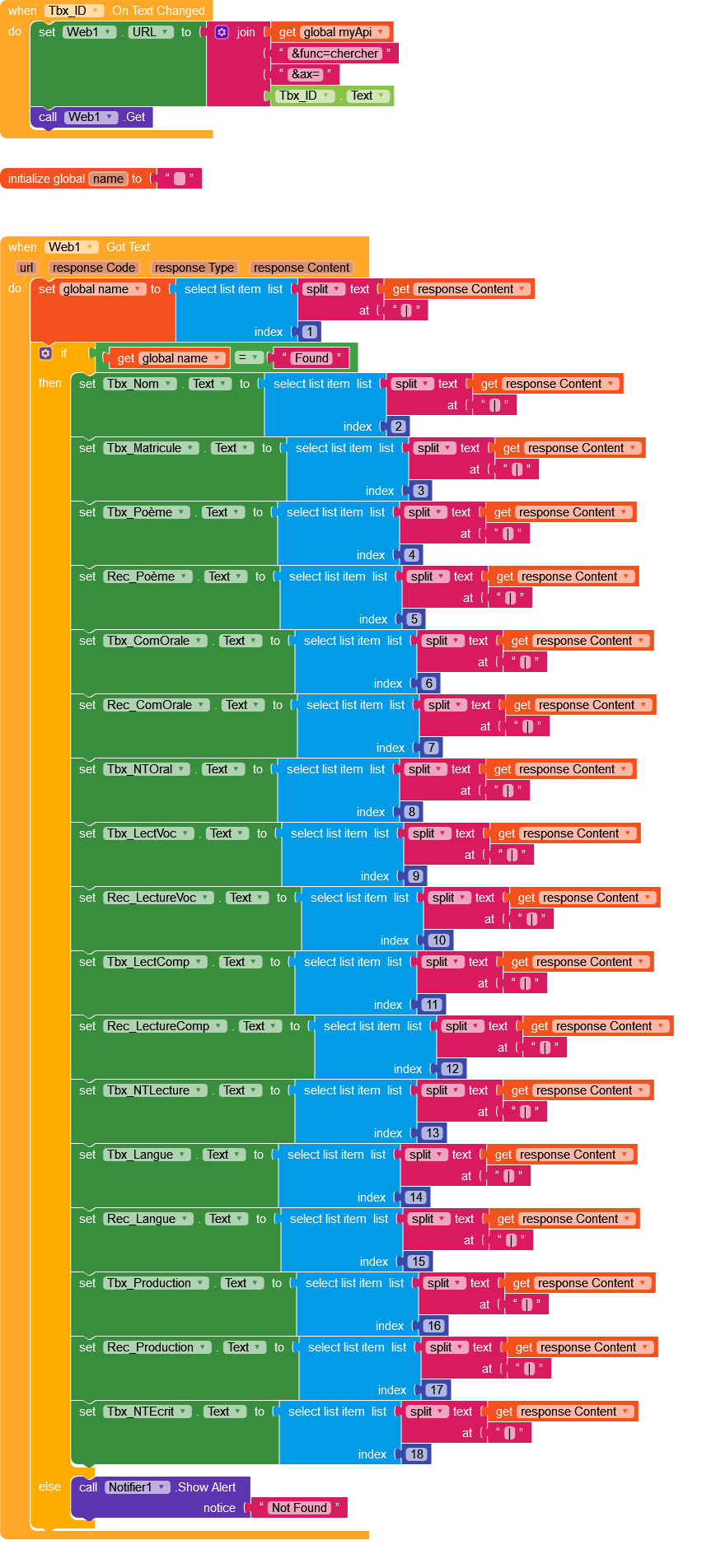 CRUD spreadsheet "search" - Discuss - Kodular Community