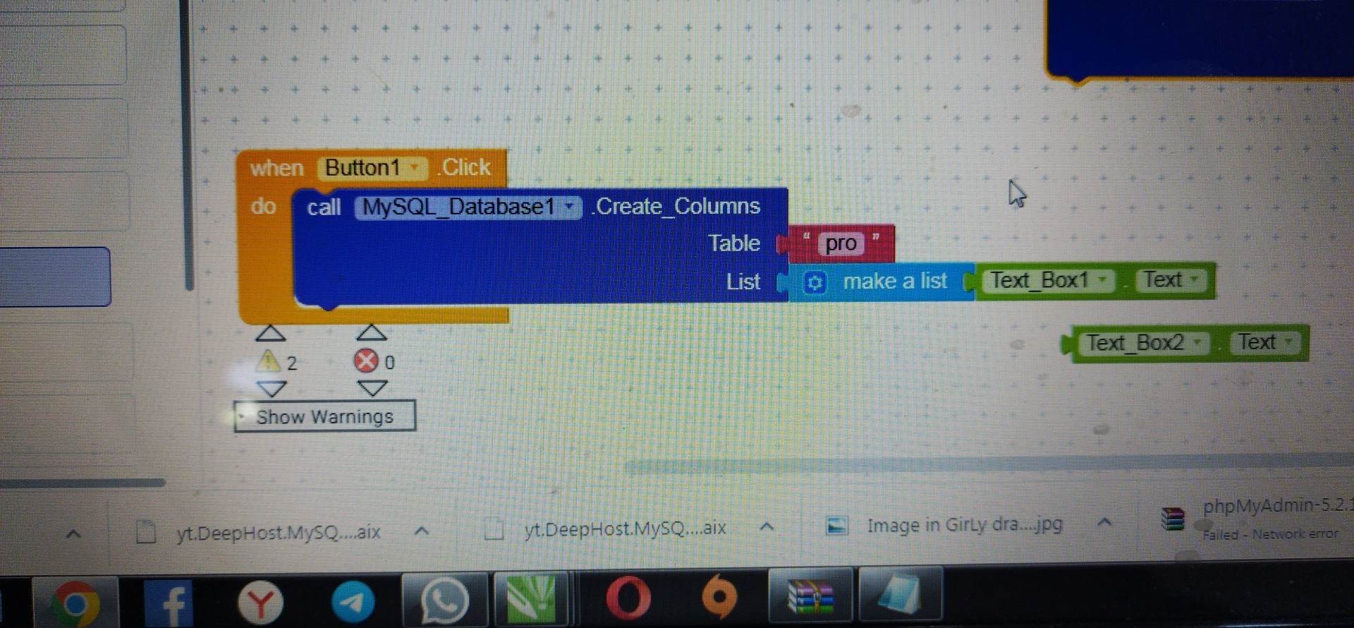 000webhost sql, my php admin - Discuss - Kodular Community