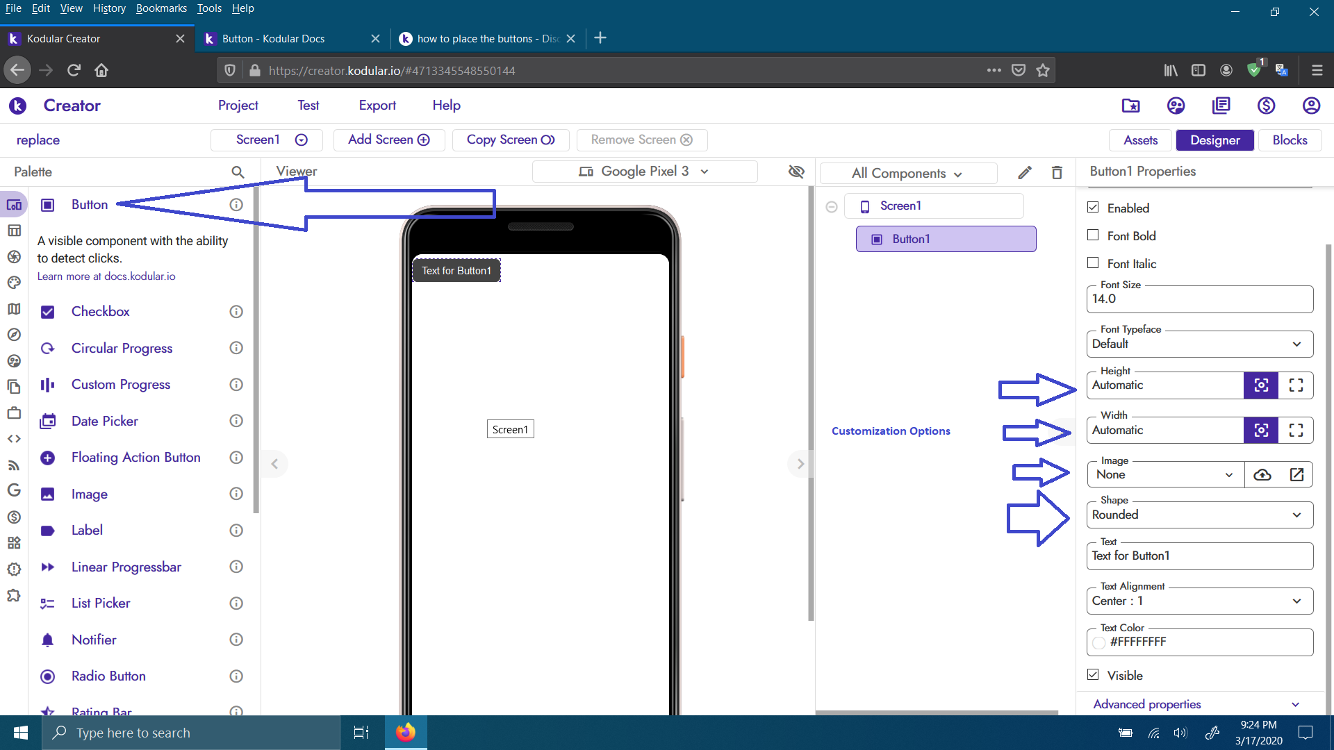 How to place the buttons - Discuss - Kodular Community