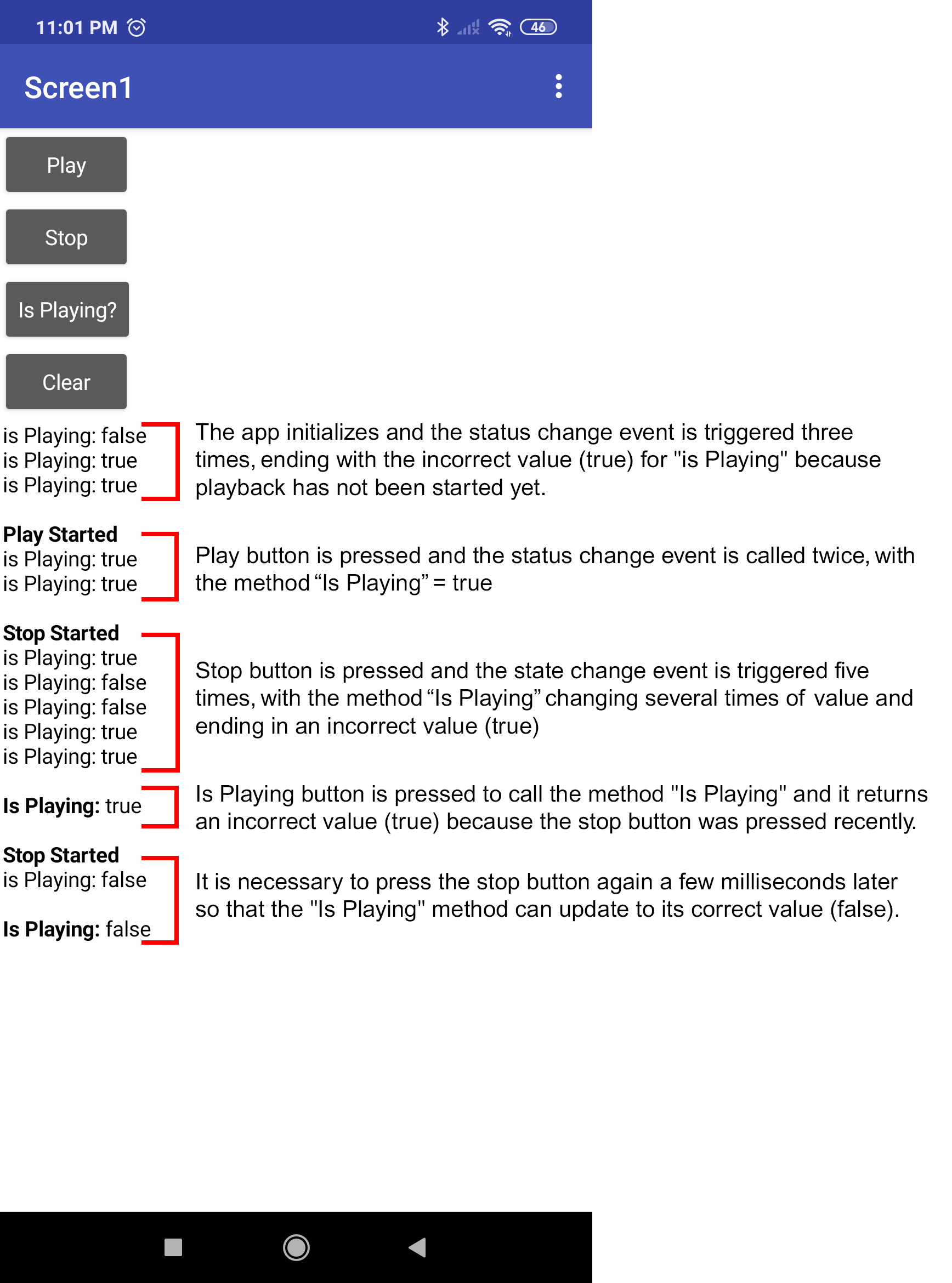 ExoPlayer problems with Status Changed event and status methods - Bugs - Kodular Community