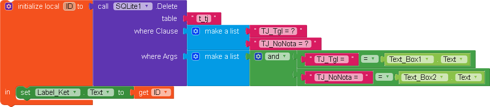 SQLite DELETE Component with 2 Conditions - Discuss - Kodular Community