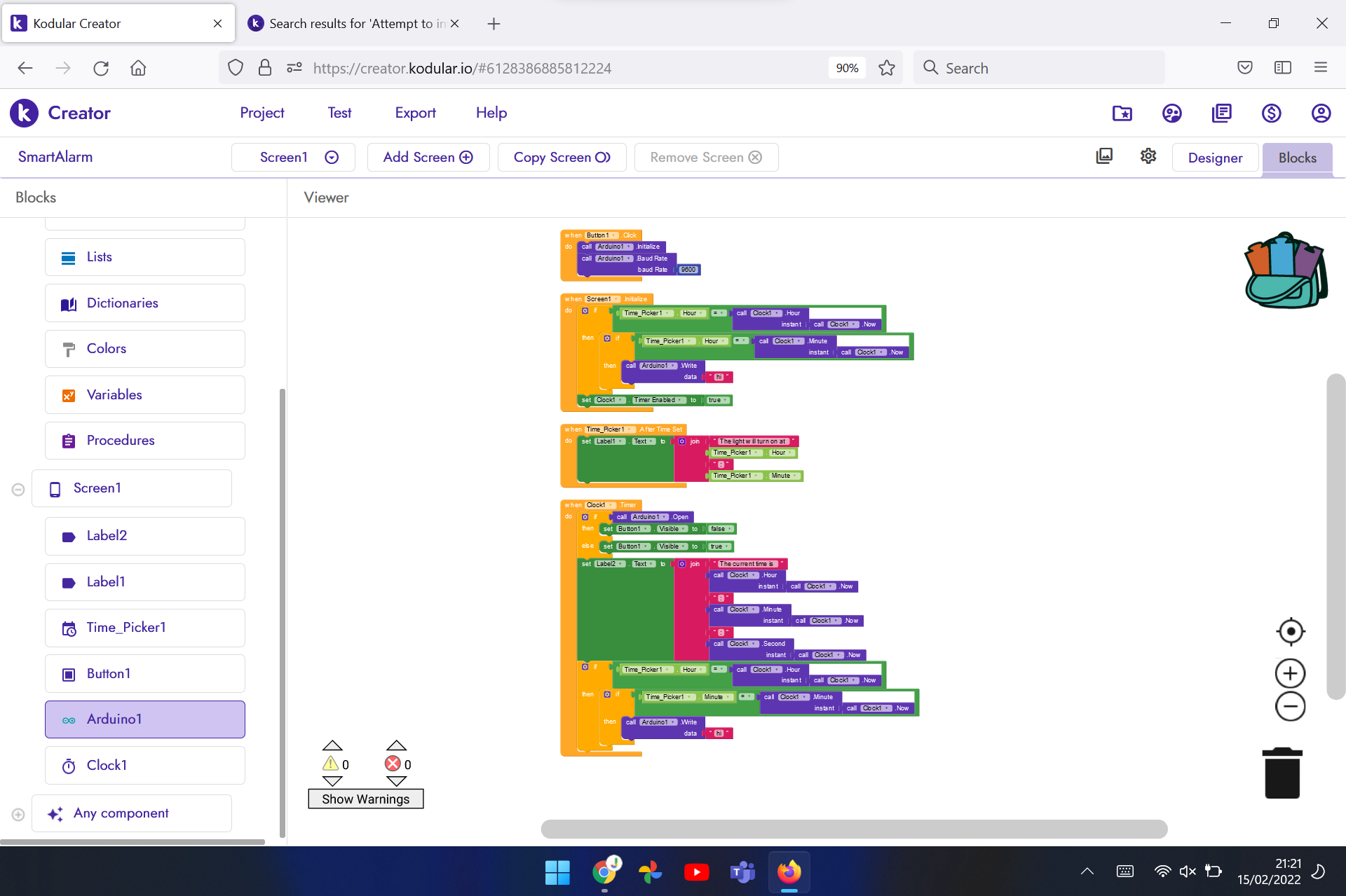 Error sending information to an Arduino bord - Discuss - Kodular Community