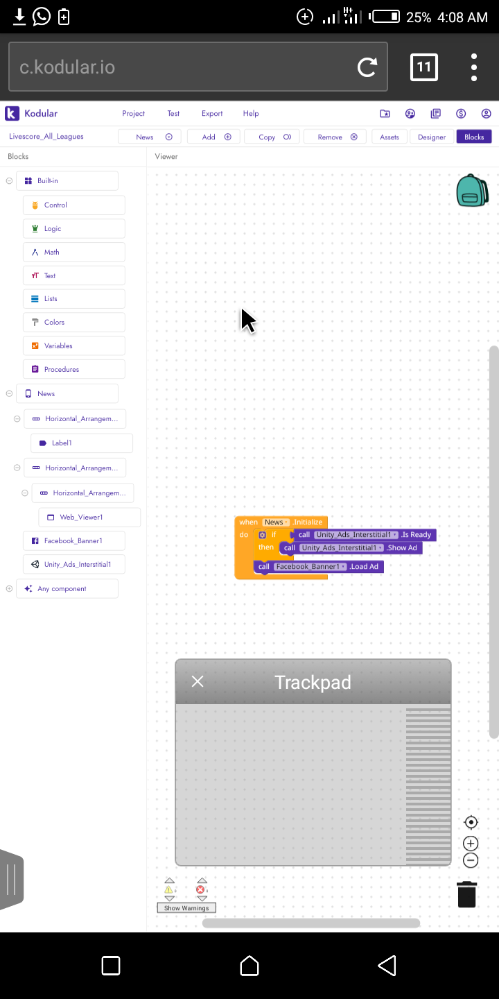 Unity Ads Blocks - Ads - Kodular Community