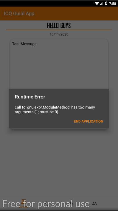 Runtime Error : call to gnu.expr.ModuleMethod - Bugs - Kodular Community