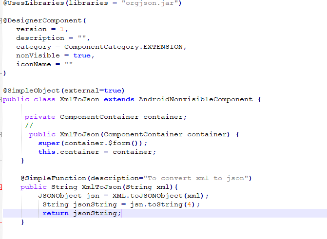 Is there any way to convert xml string to json within app? - Discuss - Kodular Community