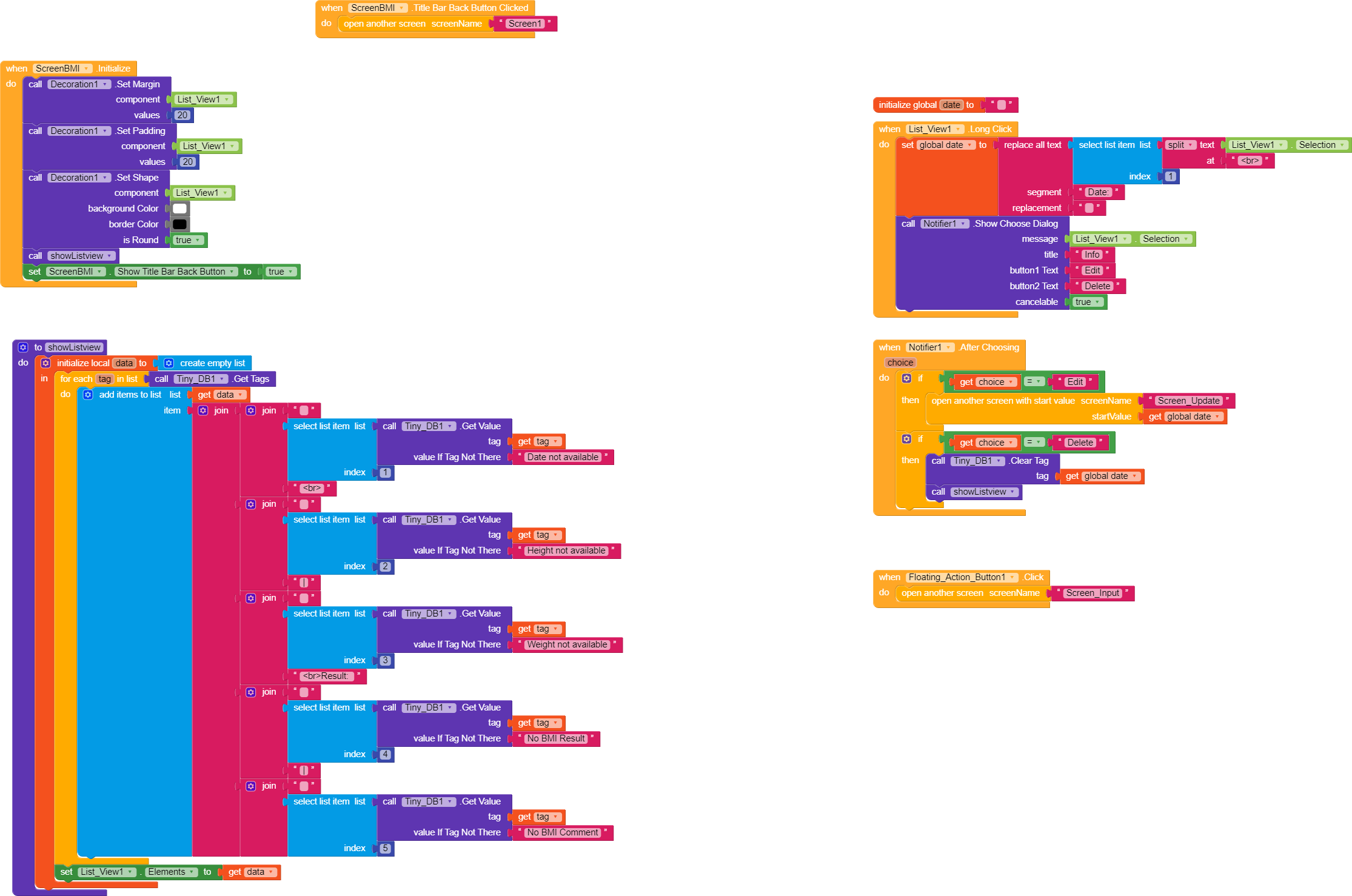 TinyDB Overlapping - Discuss - Kodular Community