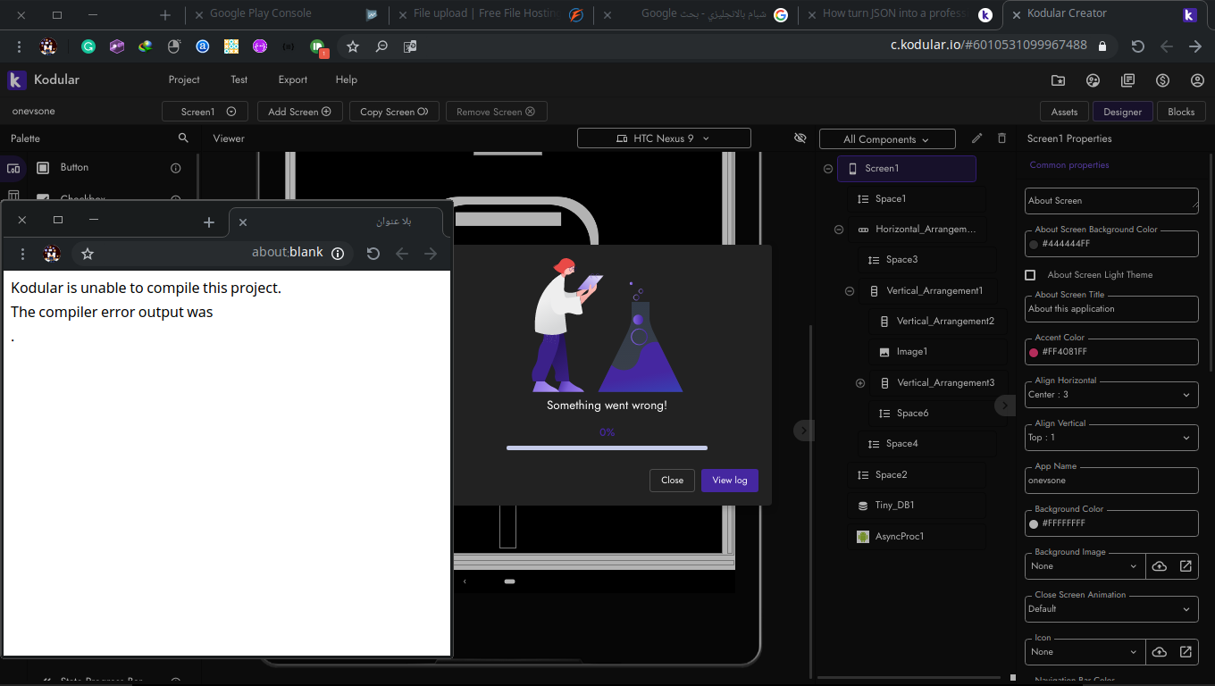 Kodular is unable to compile this project - Discuss - Kodular Community