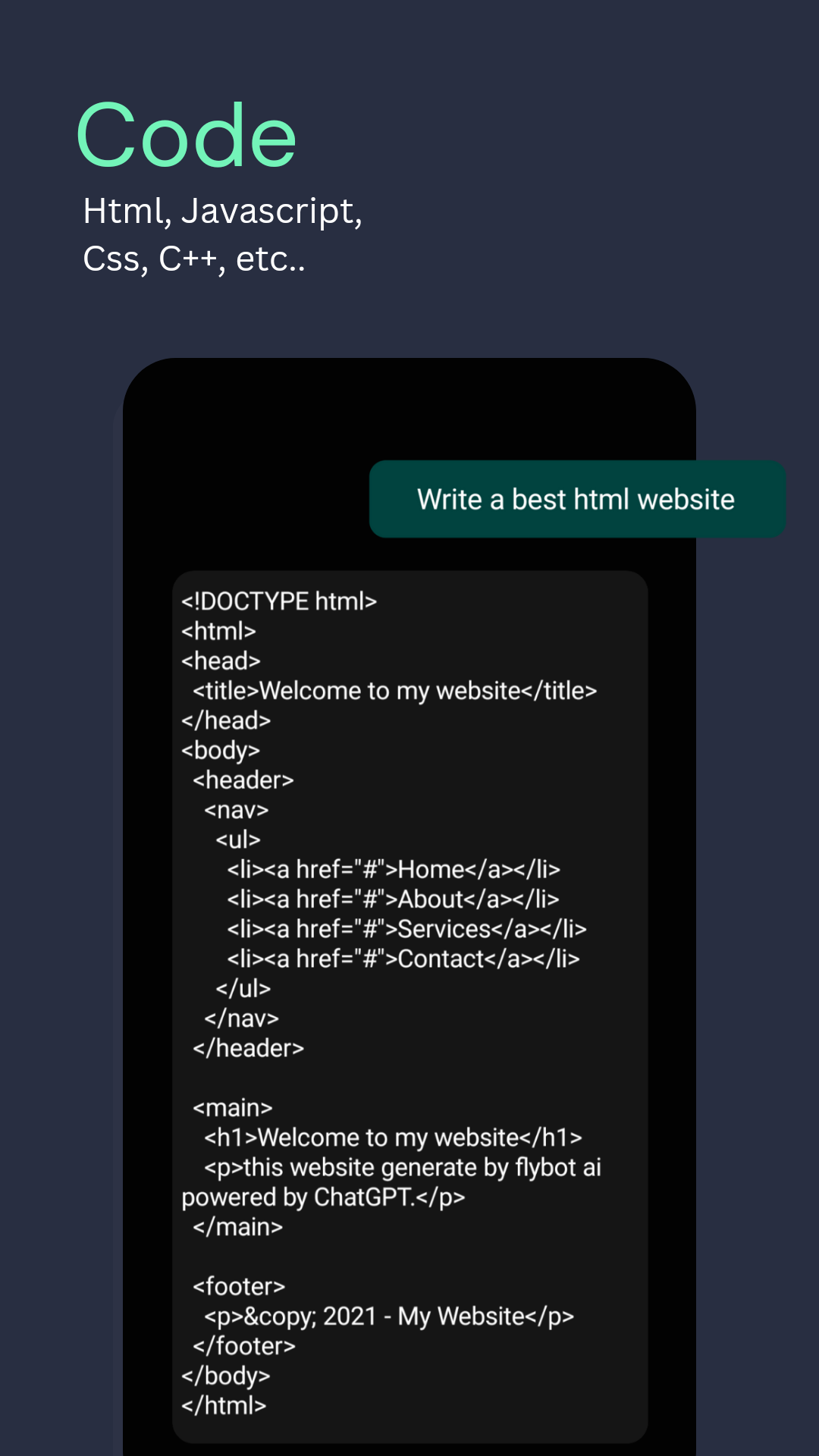 Flybot ai: ai chat assistant - Koded Apps - Kodular Community