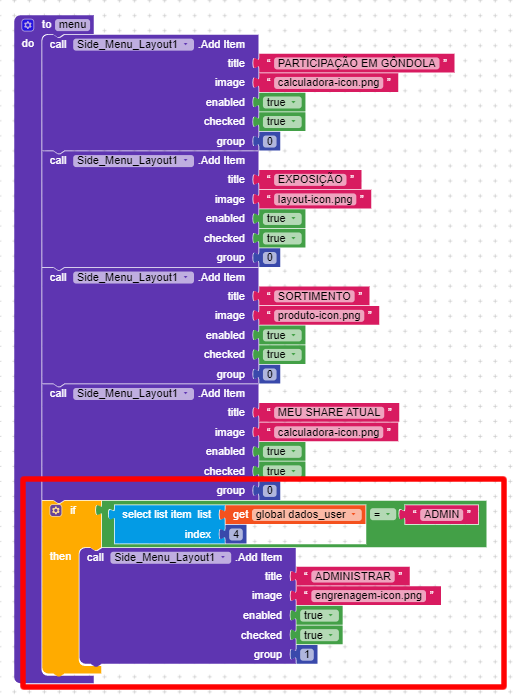 A conditional side menu - Discuss - Kodular Community