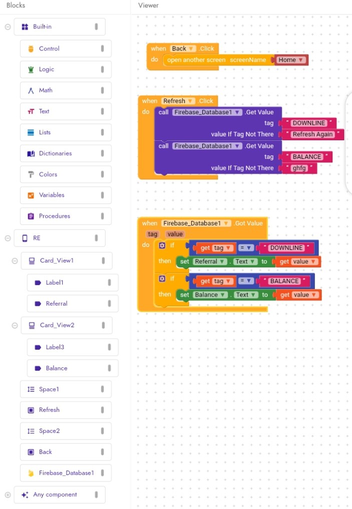 How to get values from Database and show them in label text? - Discuss - Kodular Community
