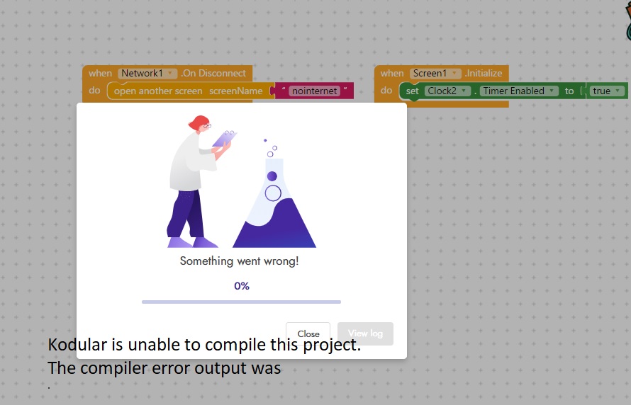ERROR exporting - Discuss - Kodular Community