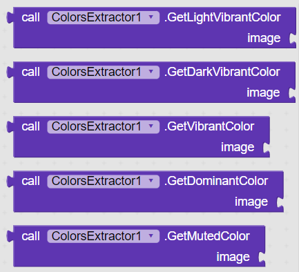 Colors Extractor : Extract colors from image - Extensions - Kodular ...