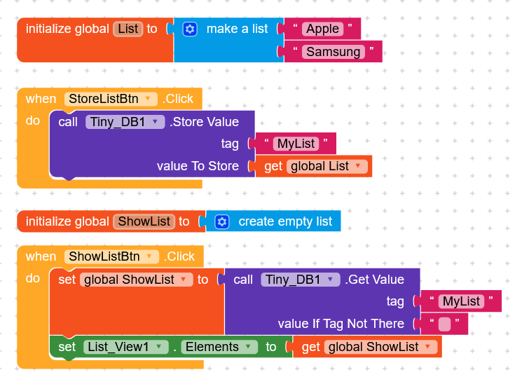 Loading TinyDB to Listview - Discuss - Kodular Community