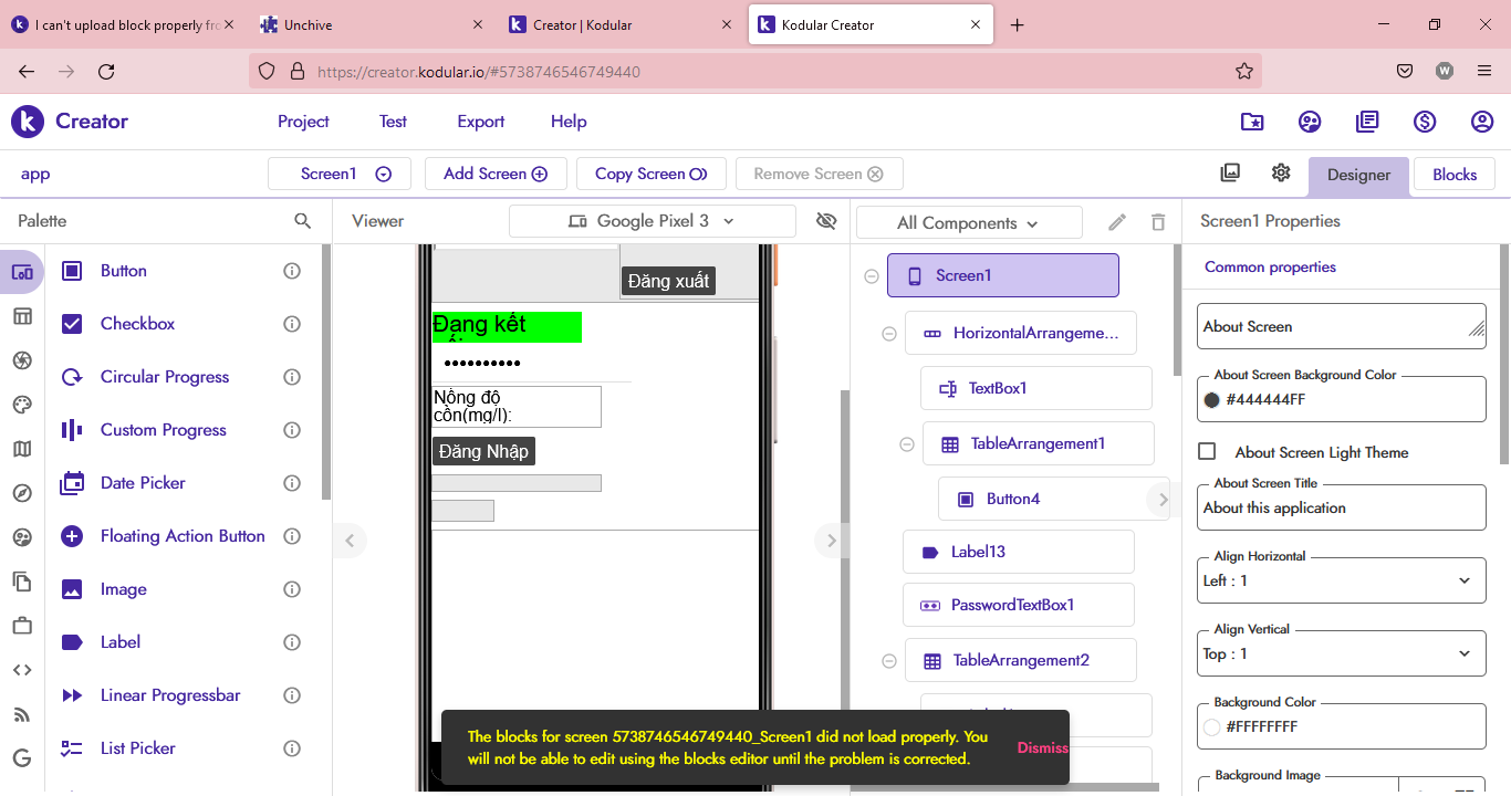 I can't upload block properly from file .aia - Discuss - Kodular Community