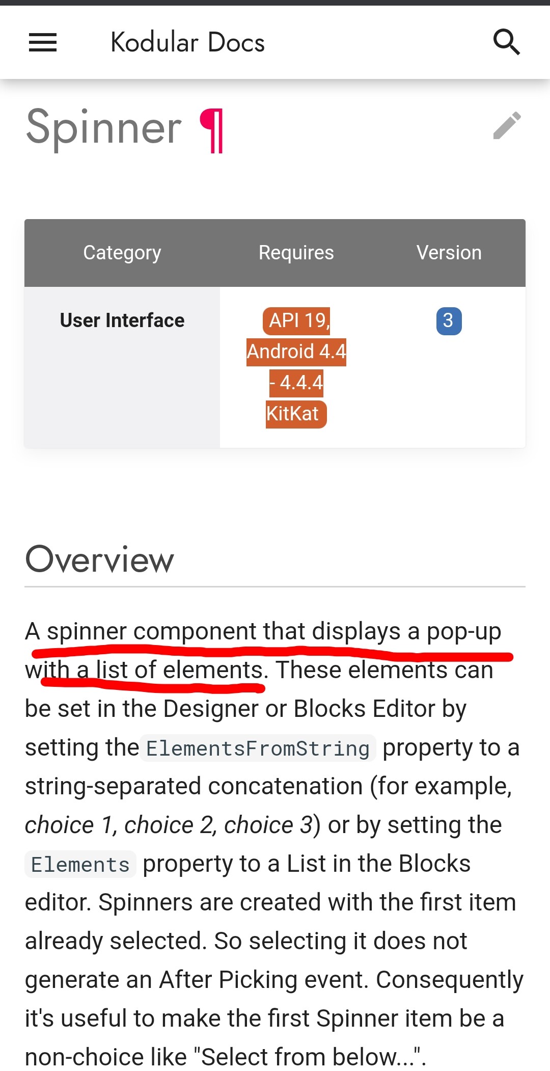 What is spinner? - Discuss - Kodular Community