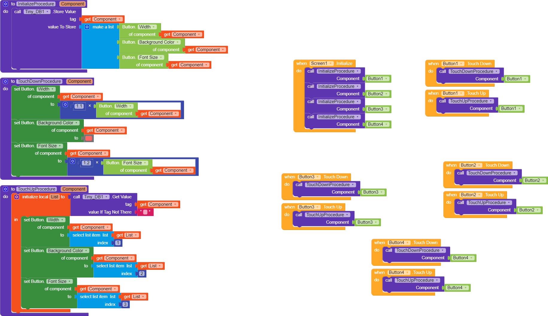 Touch Feedback for each Button component. - Guides - Kodular Community