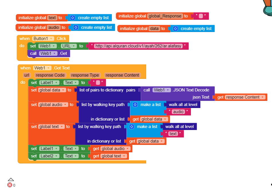 How To Get JSON data from Quran Cloud API - Discuss - Kodular Community