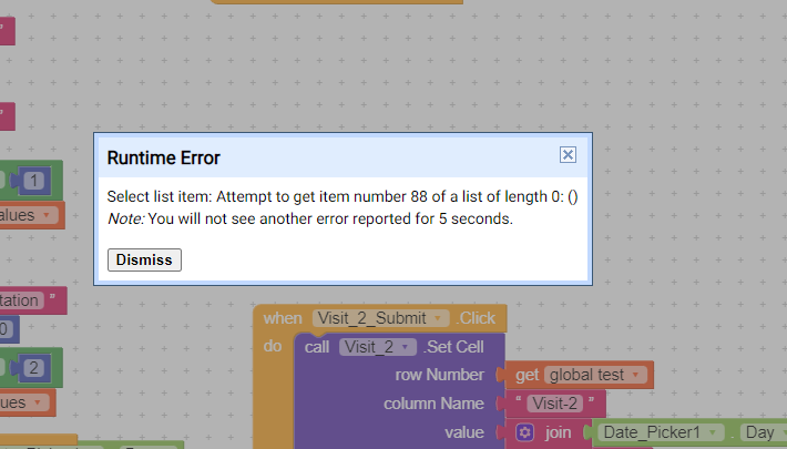 Runtime Error in Select list item - Discuss - Kodular Community