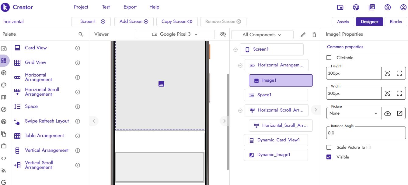 Help horizontal scroll - Discuss - Kodular Community