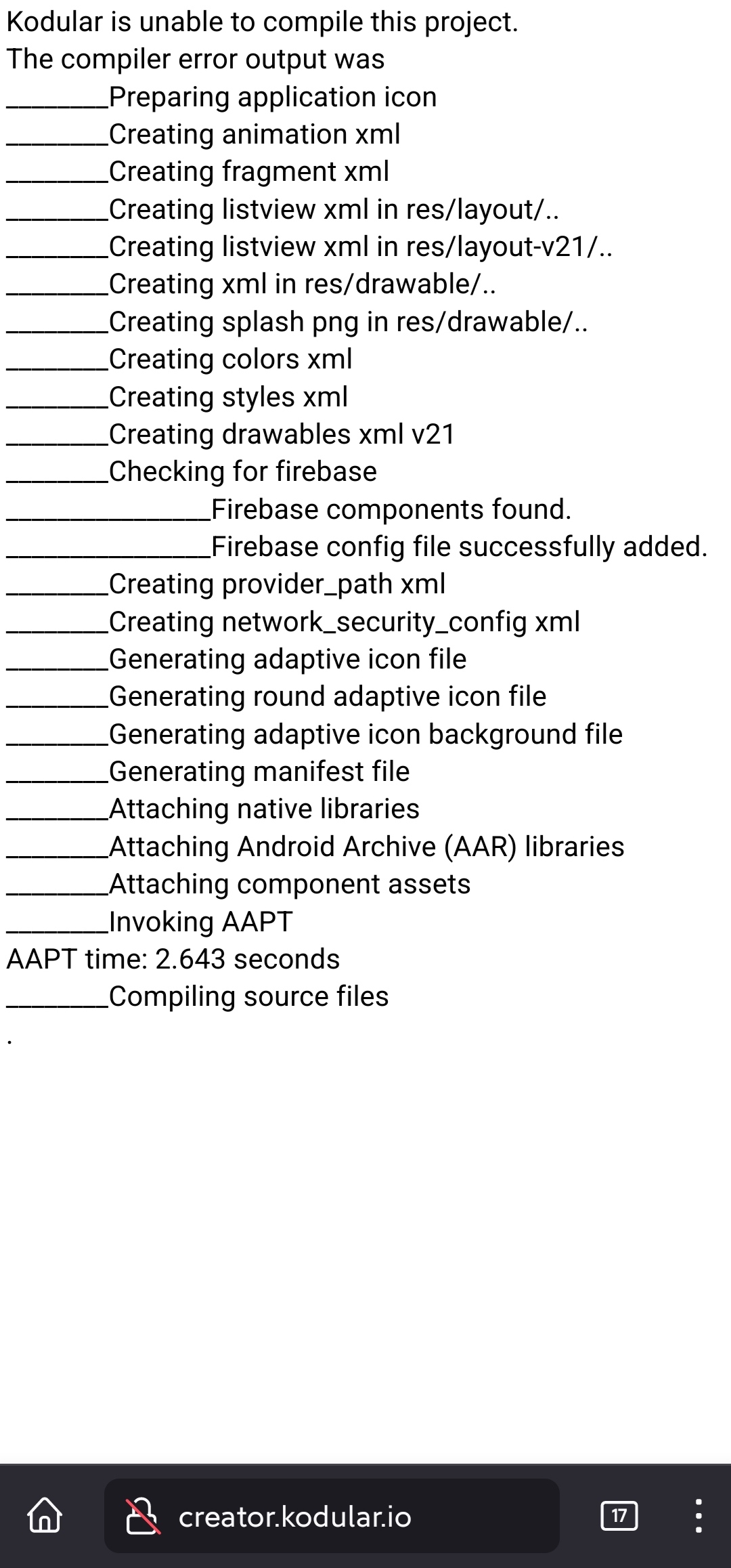 I Need A Help Build Failed Error Your Build Failed Due To An