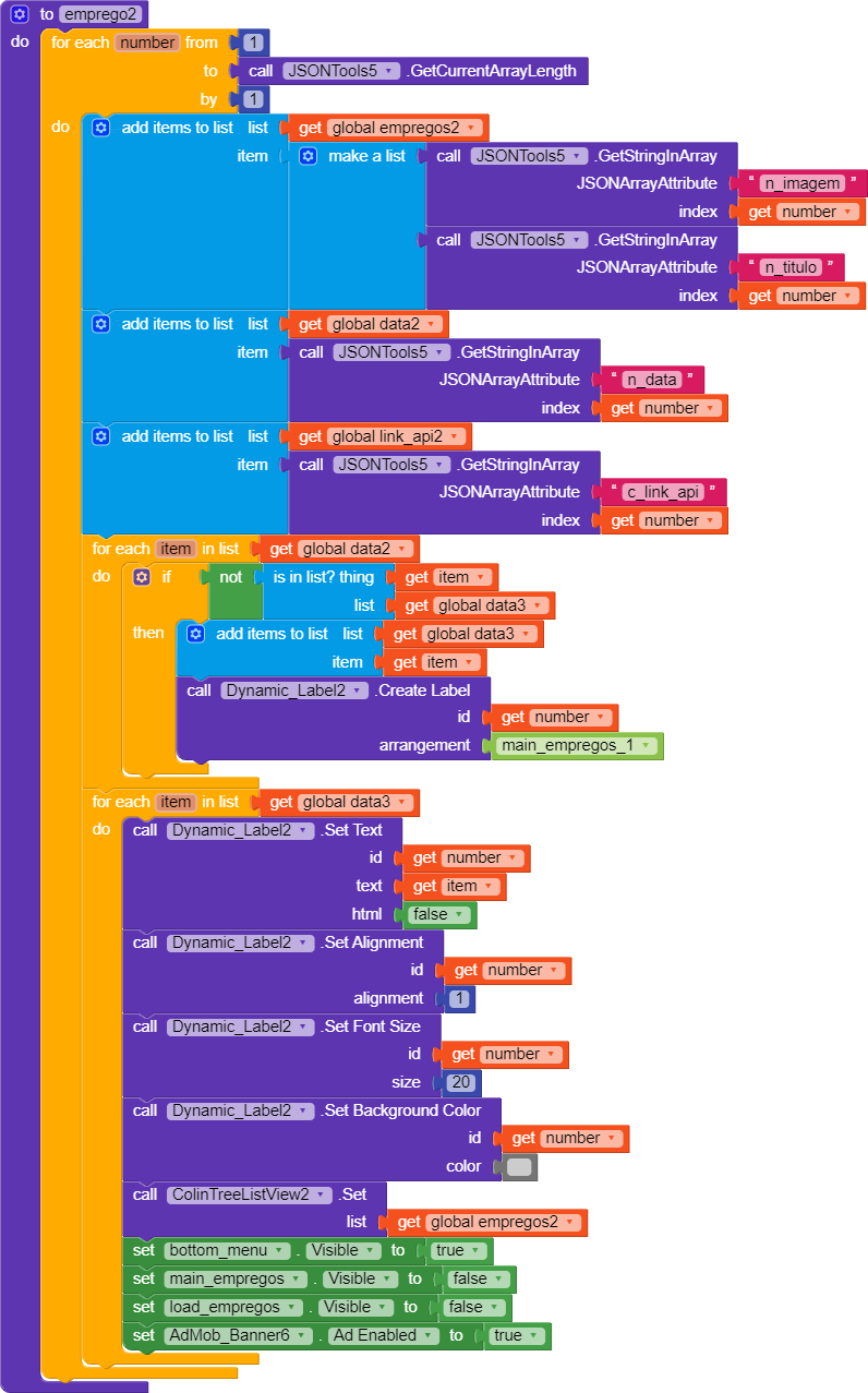 Create Colintree listview with JSON grouping by date - Discuss - Kodular Community
