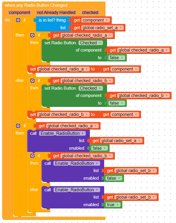 Set of radio button - Discuss - Kodular Community