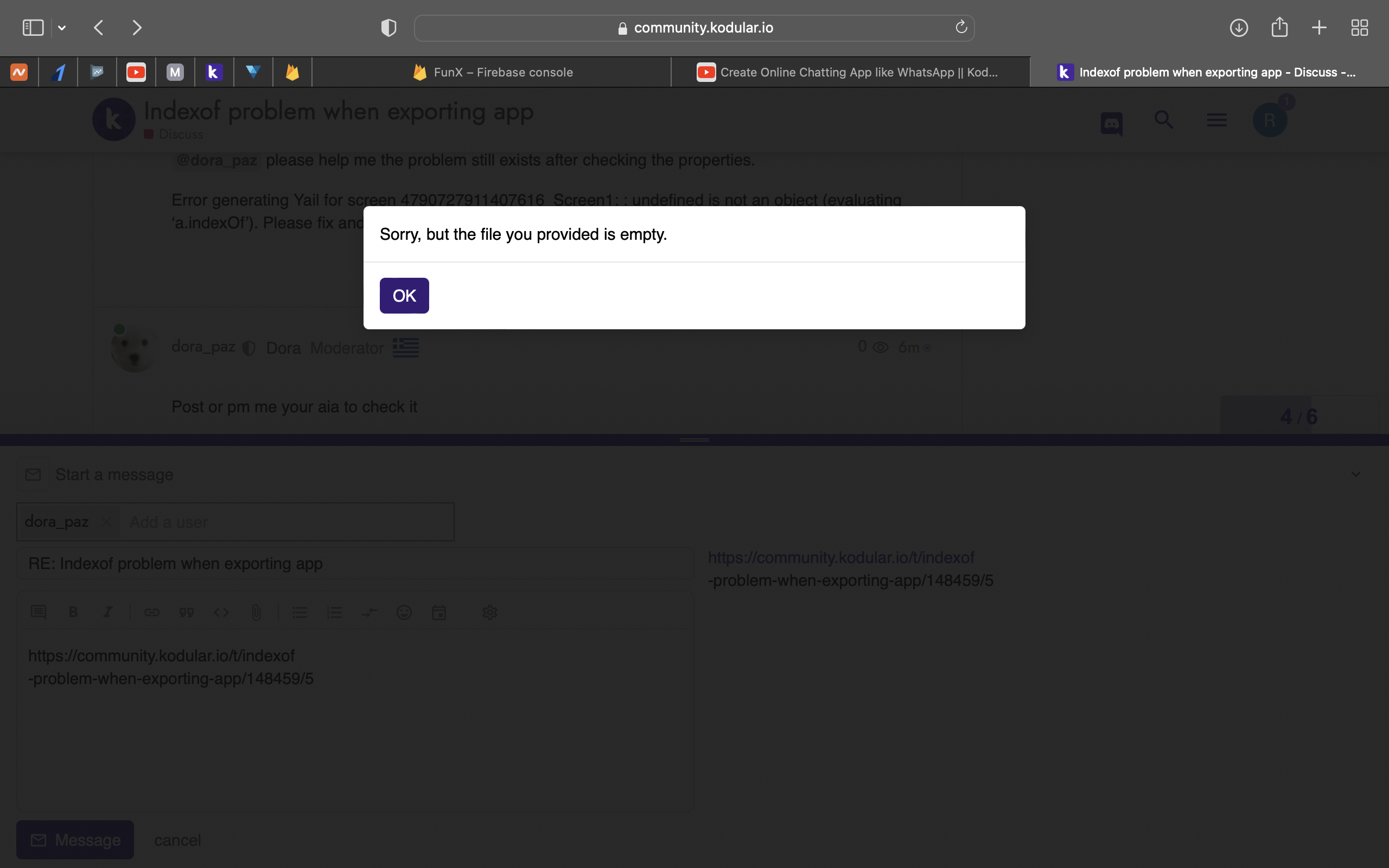 Indexof problem when exporting app - Discuss - Kodular Community