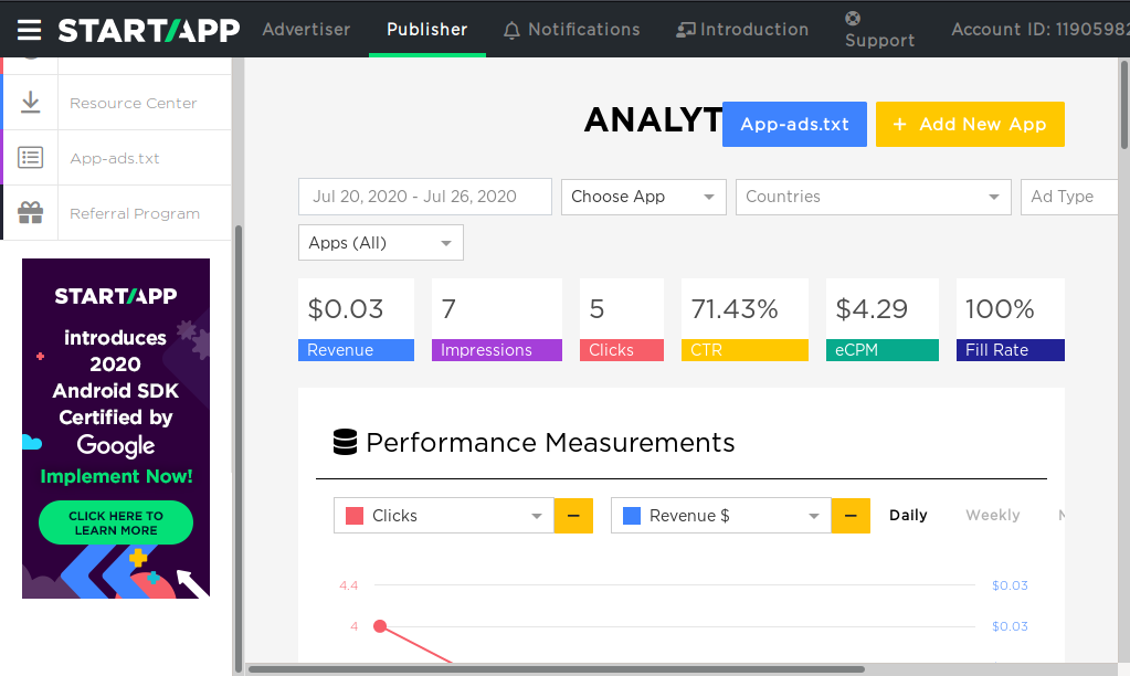 The ads from startapp are not showing - Discuss - Kodular Community