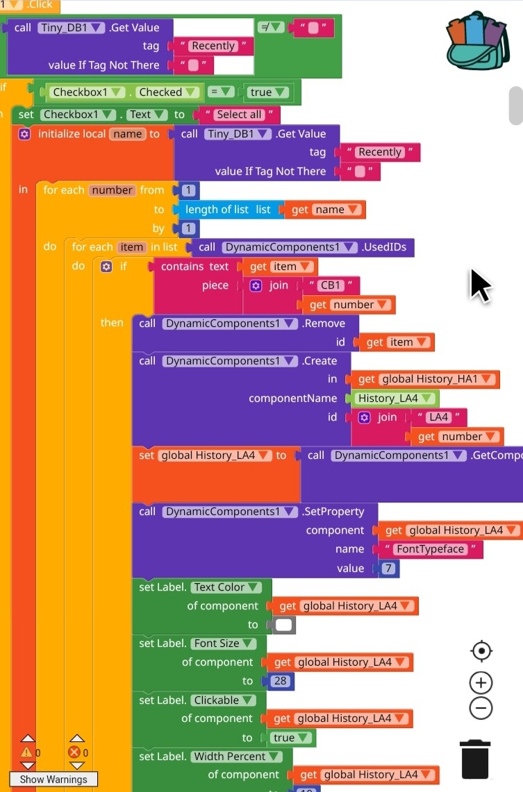 The problem is the dynamic components in used id check block - Discuss - Kodular Community