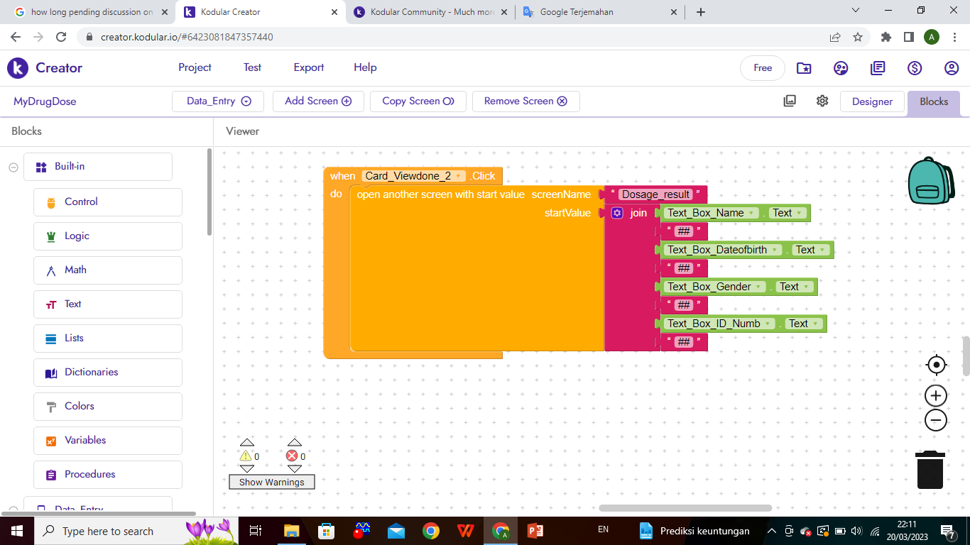 How to transfer the data that has been entered by the user to the other screen? - Discuss ...