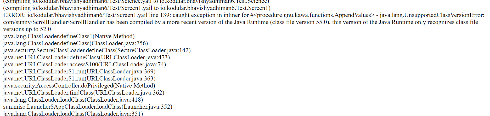 I am having an error with the scrollhandler extension, please check - Bugs - Kodular Community