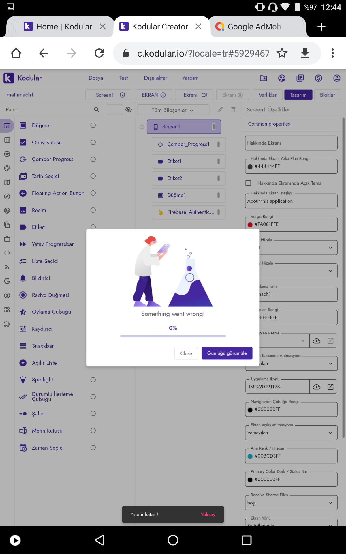 Build failed — Application icon and Firebase config file error - Discuss - Kodular Community