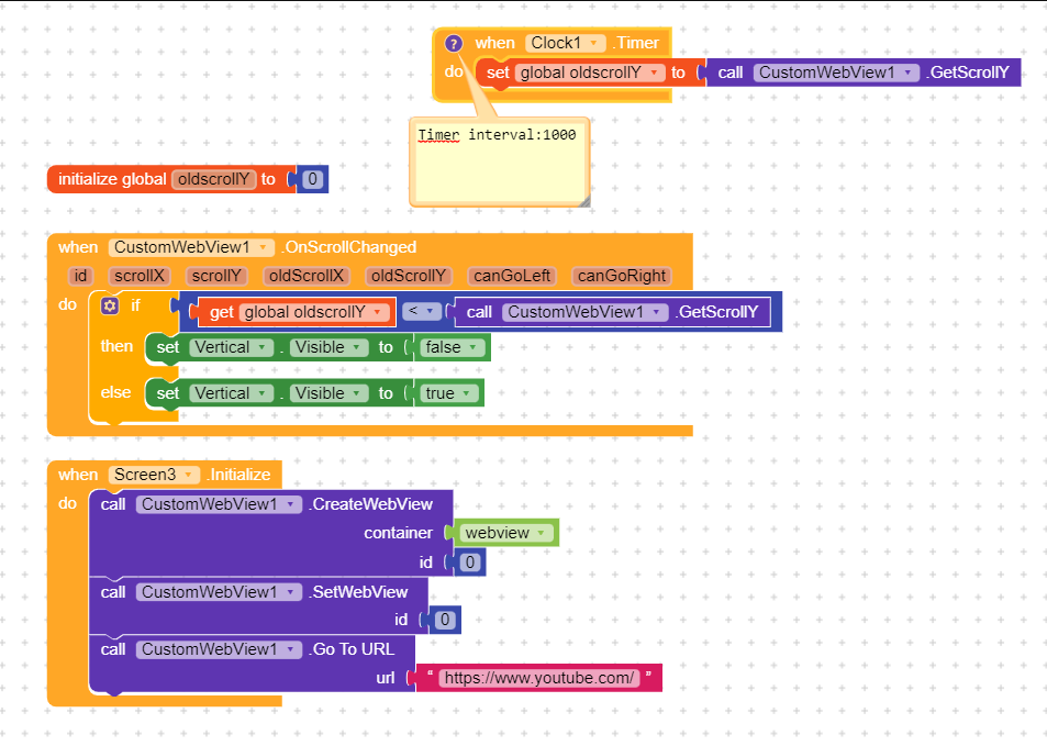 Custom webview scroll up, down and hide or show somthing - Discuss - Kodular Community