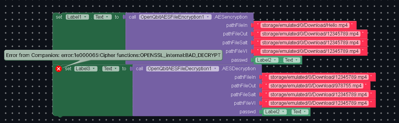 Help for file encryption and decryption - Discuss - Kodular Community