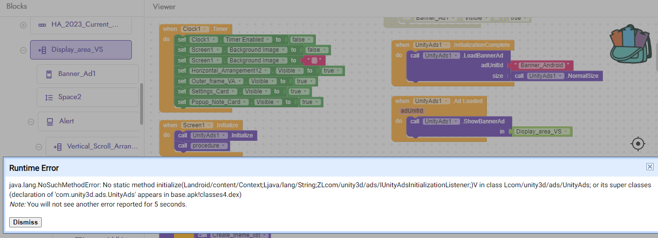 Unity ad Extension java error - Discuss - Kodular Community