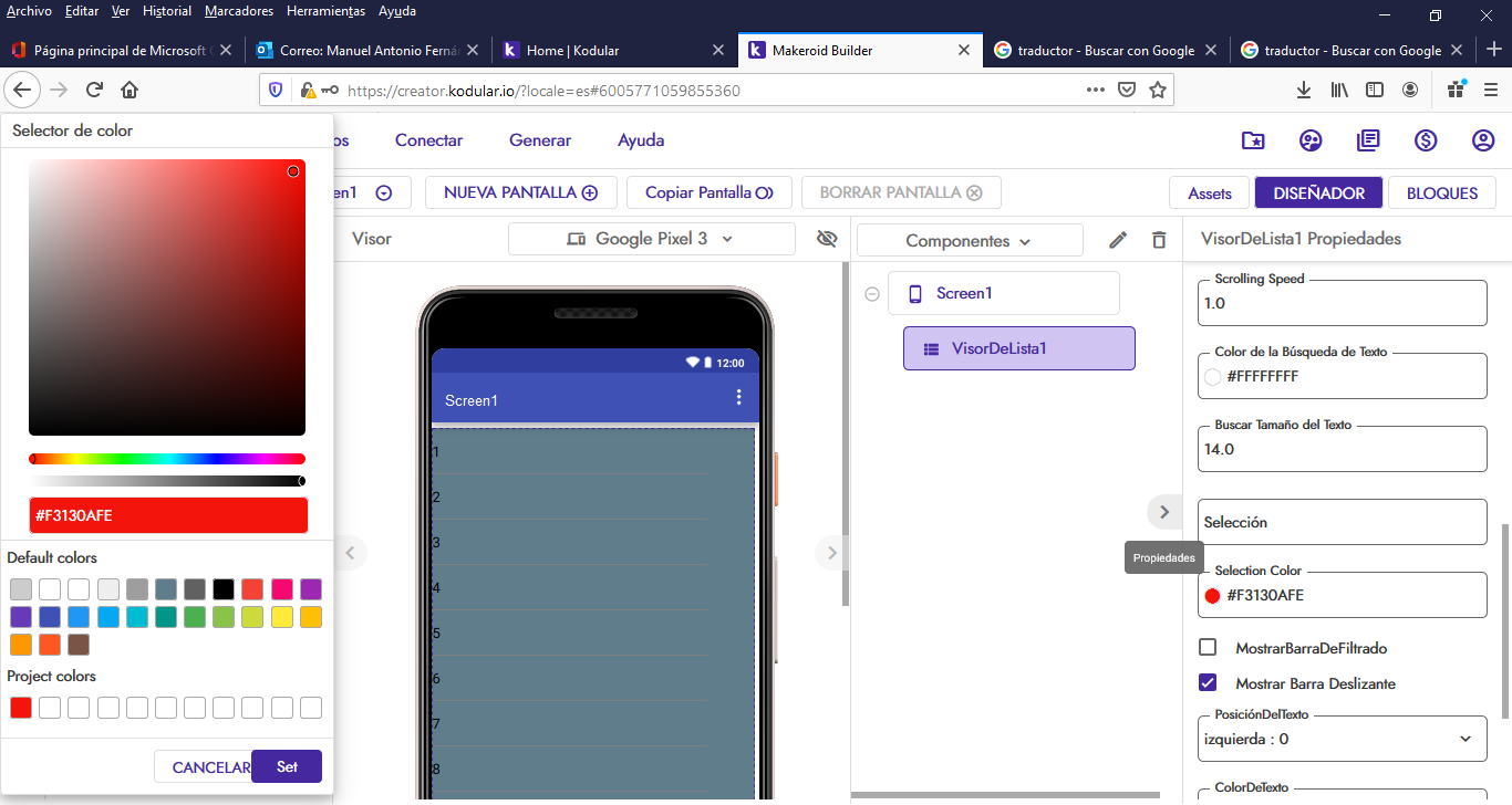 List View (Selection color) - Discuss - Kodular Community