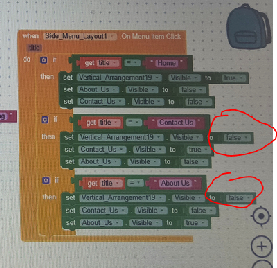 The menus in side menu button are not showing anything - Discuss - Kodular Community