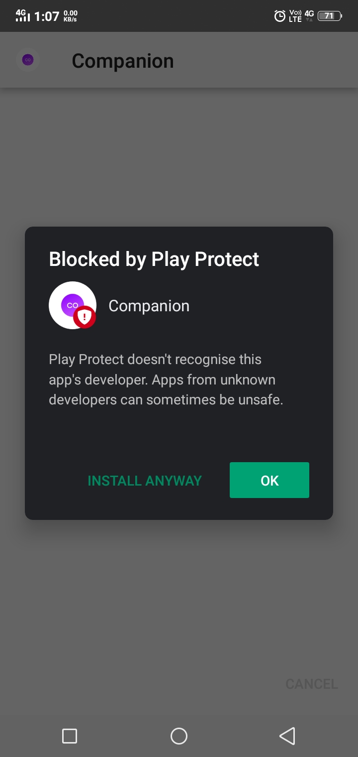 Google Play Protect Warning - Discuss - Kodular Community