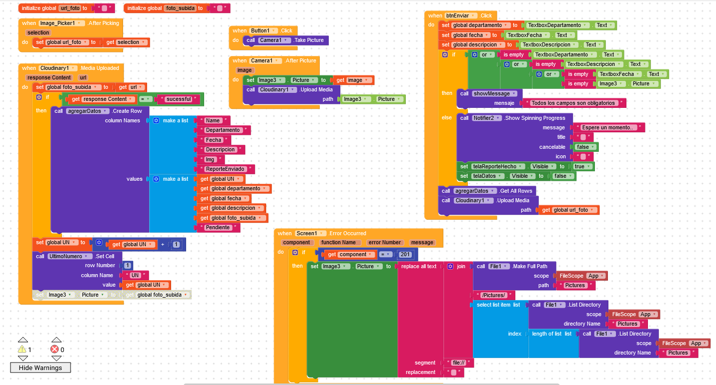 Take picture, send it to airtable and upload it to cloudinary - Discuss - Kodular Community
