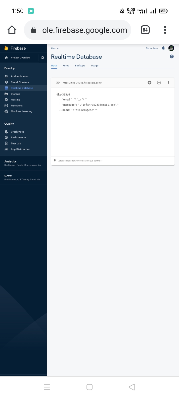 Firebase data base Problem - Discuss - Kodular Community