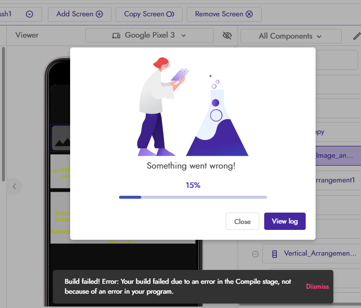 Kodular is unable to compile this project, error in the Compile stage - Discuss - Kodular Community