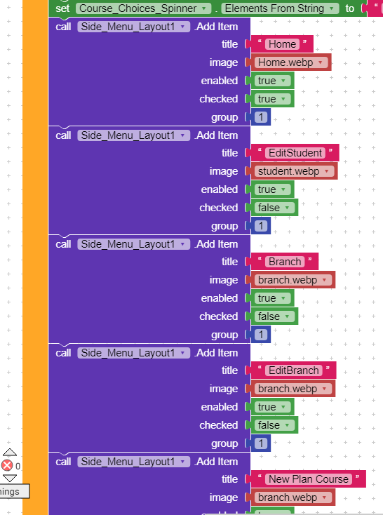 Can i reduce side menu layout block with procedures block . if i can then guide me please ...